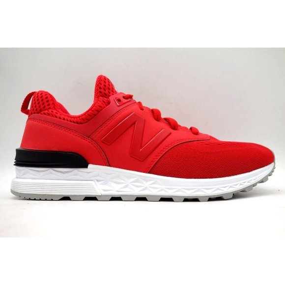 New Balance | Shoes | New Balance 574 Red Mesh Lace Up Athletic ...